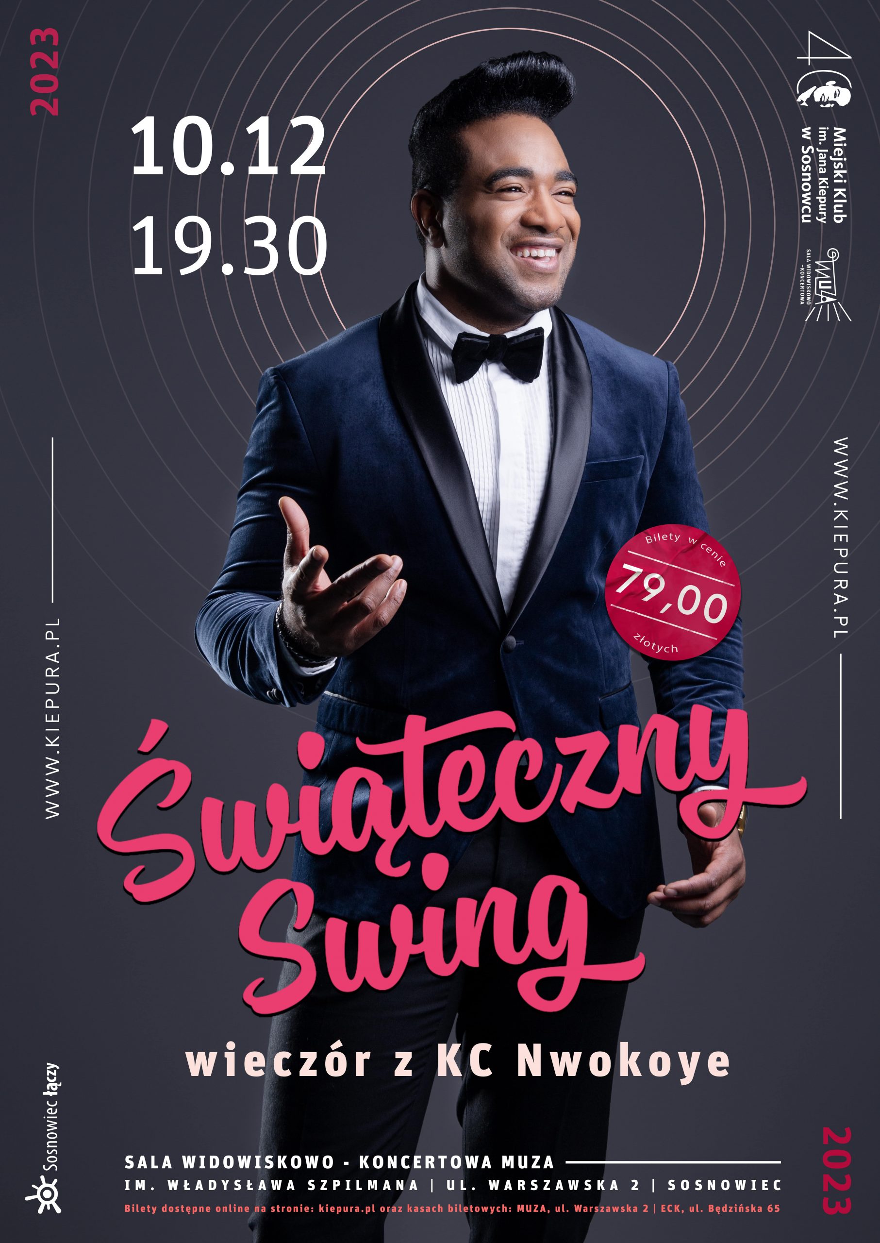 Koncert KC NWOKOYE – Świąteczny Swing – Sosnowiec łączy